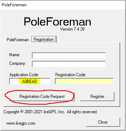 Legacy PoleForeman License Transfer – ikeGPS Support